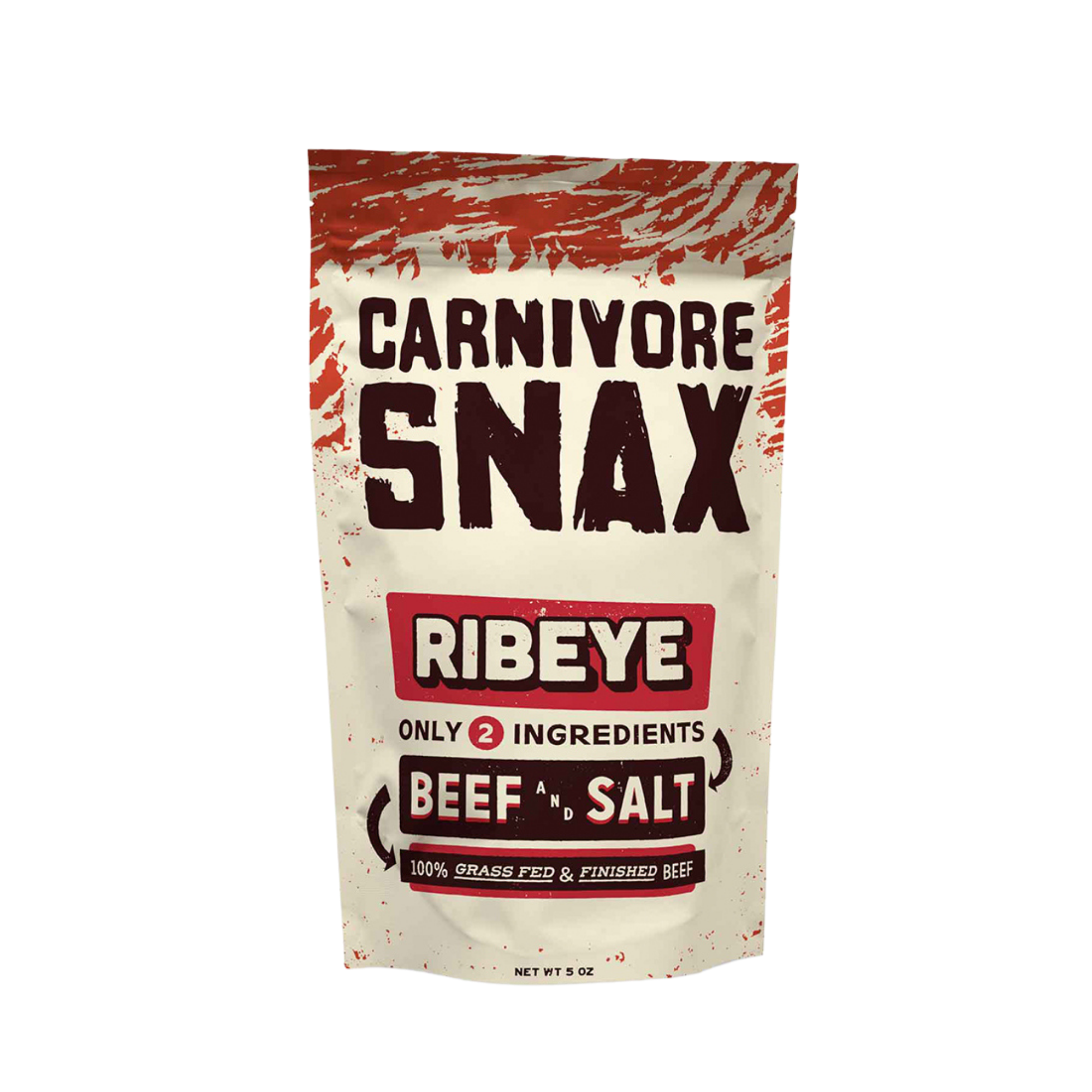Ribeye - Meat 'Chips' Snack, Beef and Redmond Real Salt – Carnivore Snax